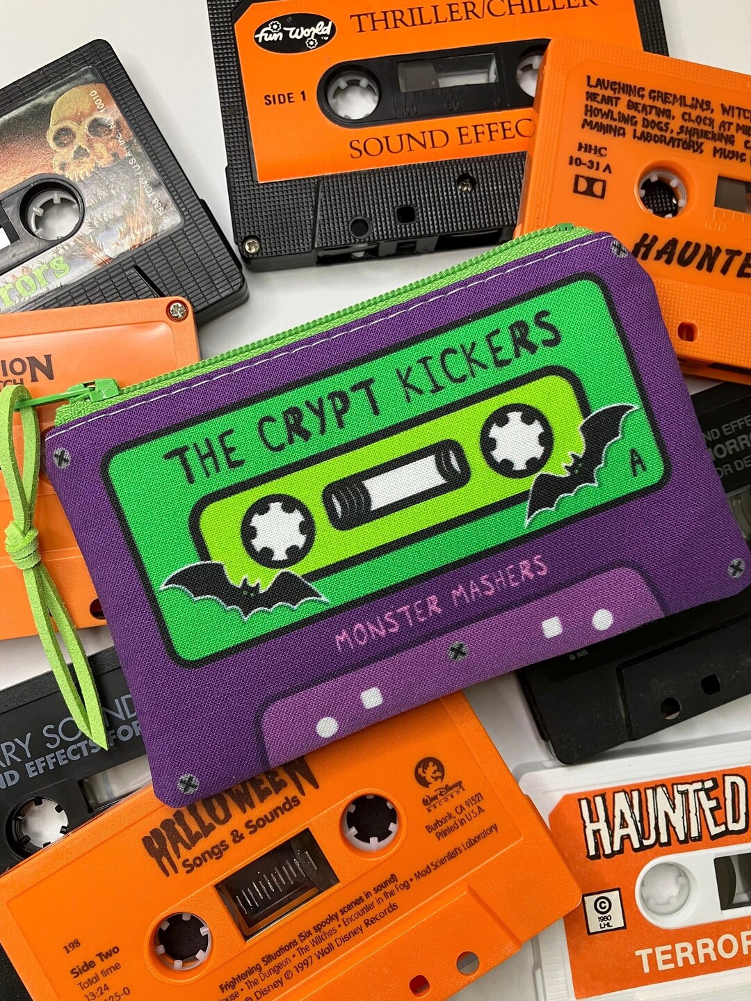 The Crypt Kickers Spooky Tunes Cassette Tape Coin Pouch - Etsy