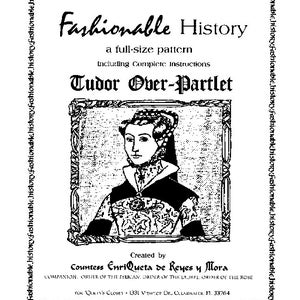 Tudor Over-partlet Pattern by Queta's Closet No.105 - Etsy