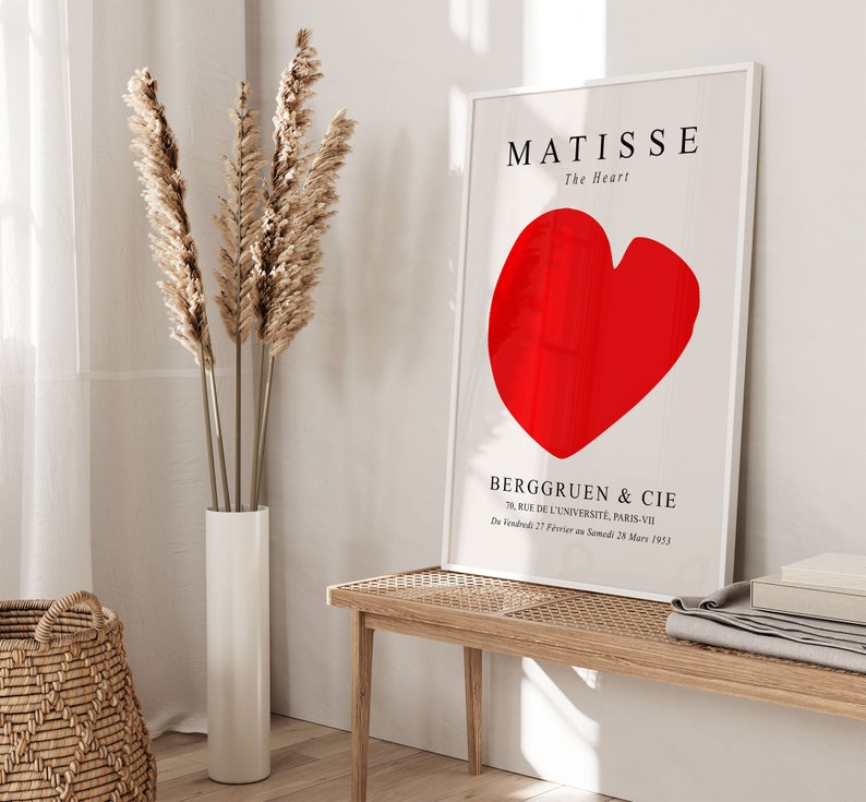 Matisse Heart Print Matisse Heart Heart Print Exhibition - Etsy