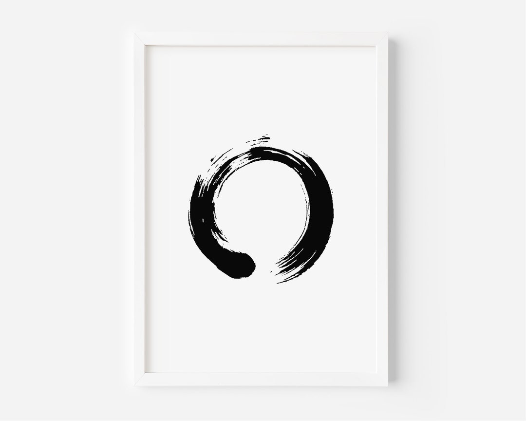 Enso, Enso Circle, Enso Circle Wall Art, Japanese Art, Japanese Print, Japanese Wall Art ...