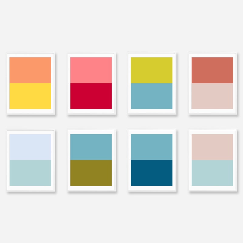 Color Block Art - Etsy