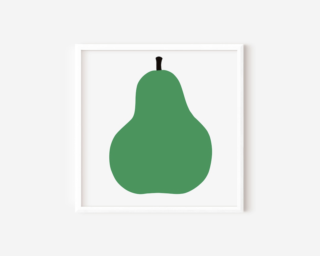 Enzo Mari Enzo Mari Pear Kitchen Prints Kitchen Wall Art - Etsy