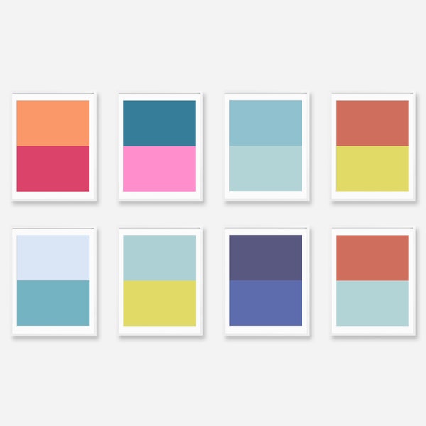 Solid Color Wall Art - Etsy