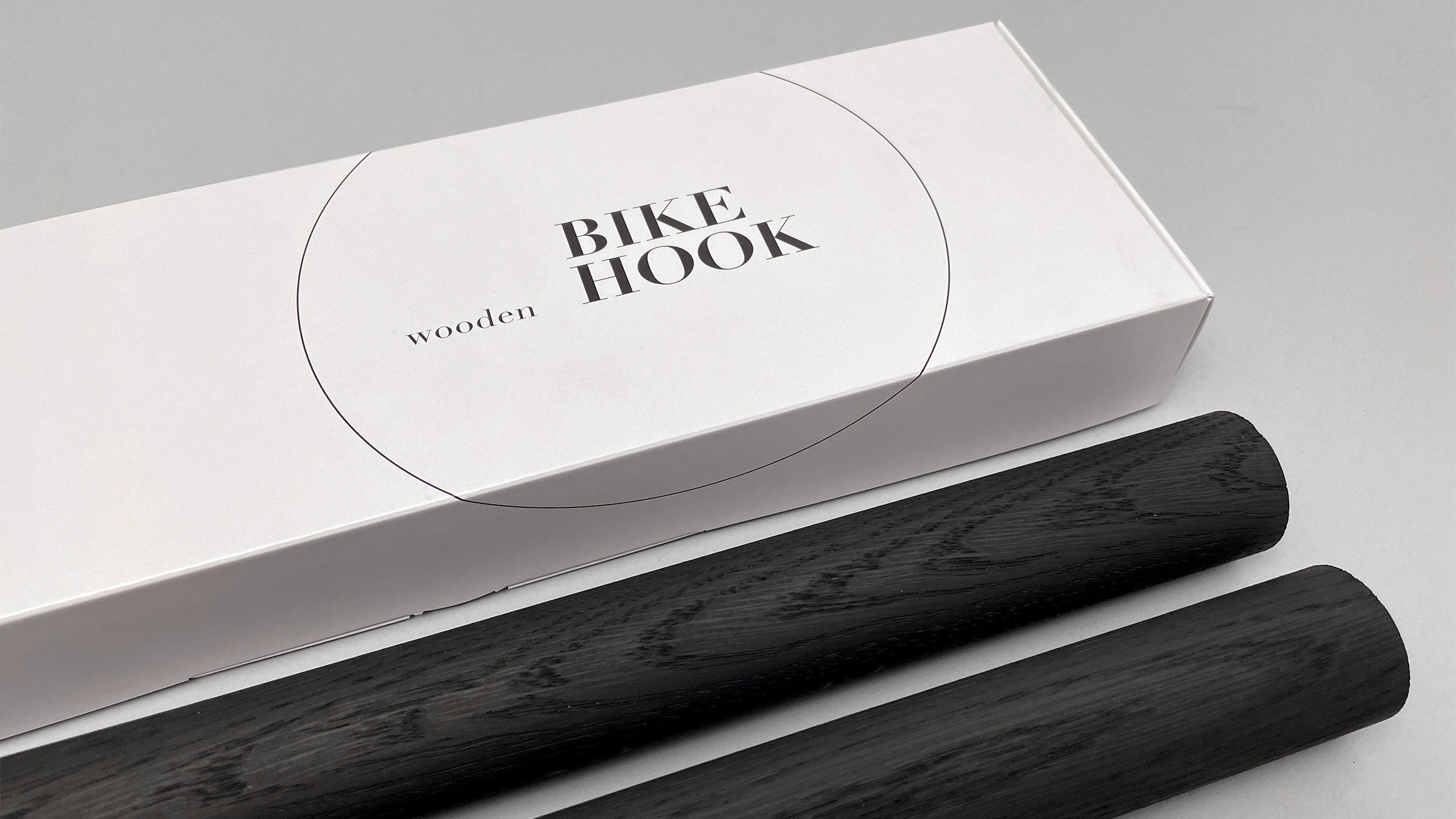 BLACK Wooden bike hook ROAR Studio Wall mounted bike rack Multiple ...