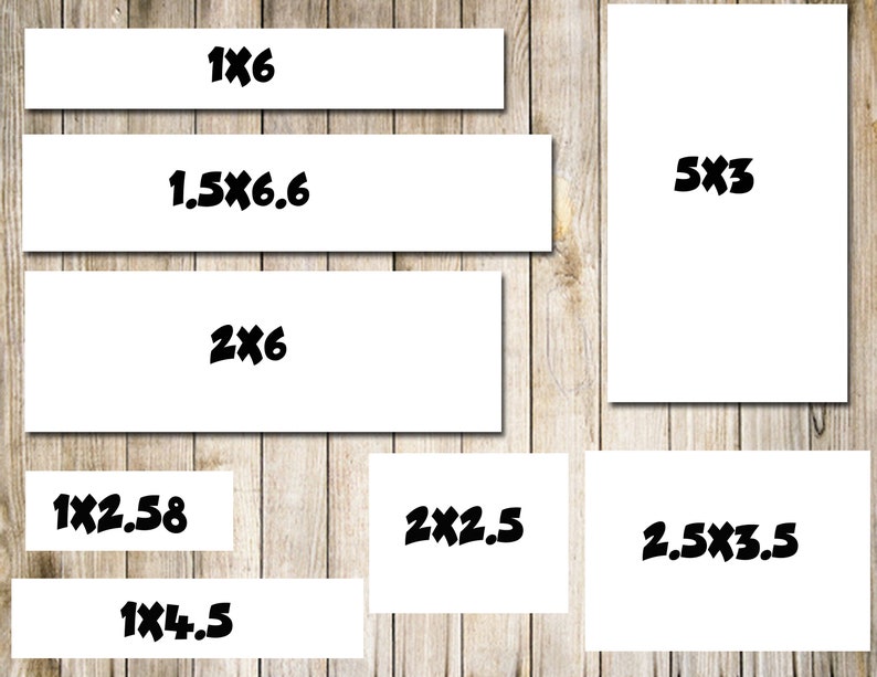 Printed Rectangle Matte Sticker Labels - -add Your Image, Logo, Website ...
