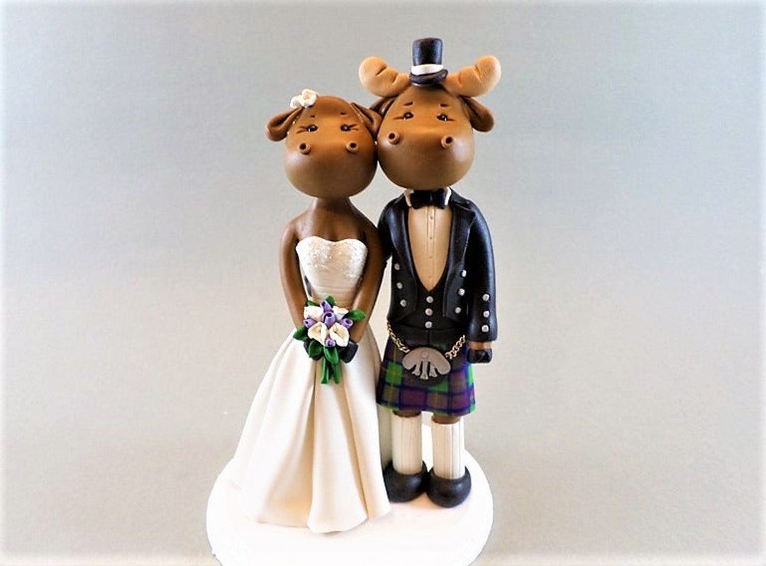 Moose Customized Scottich Cake Topper - Etsy