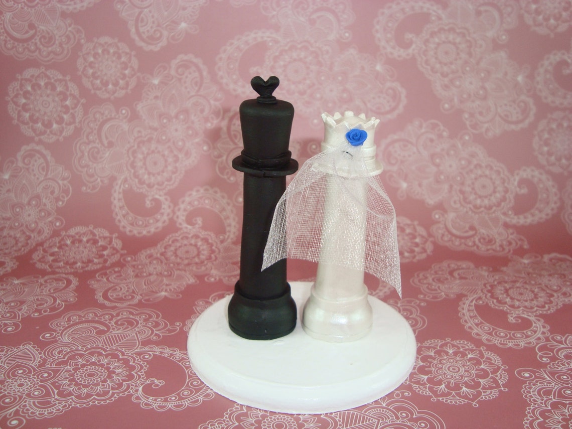Custom Handmade Chess Piece Cake Topper - Etsy