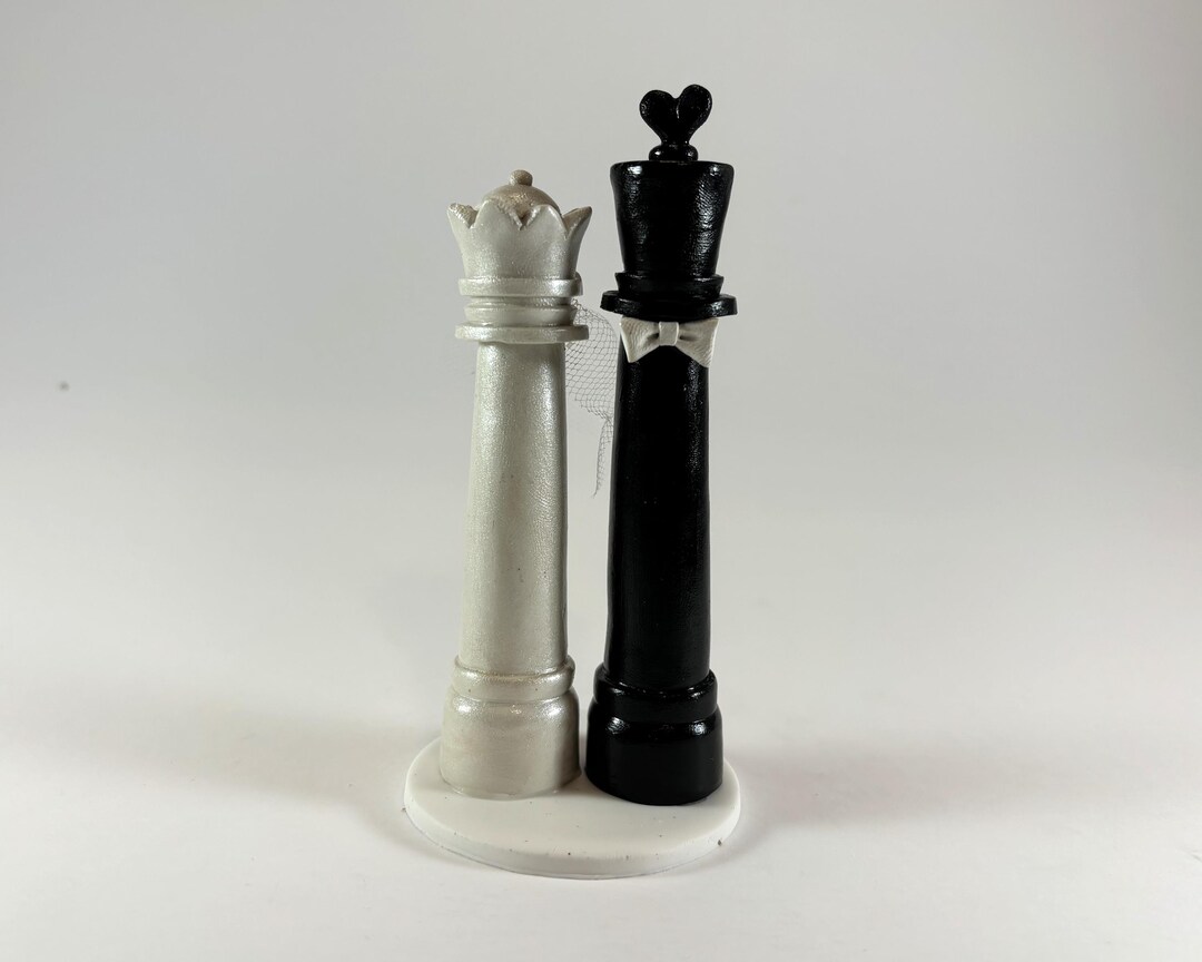 Custom Handmade Chess Piece Cake Topper - Etsy