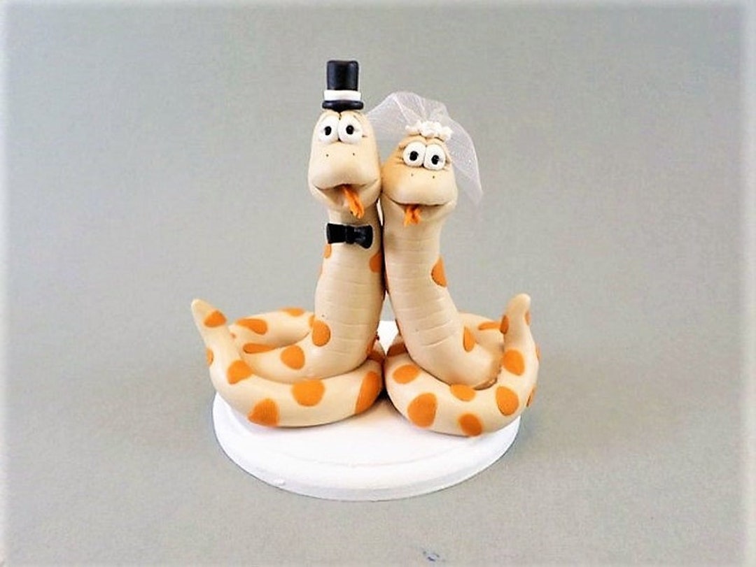 Custom Made Snakes Wedding Cake Topper - Etsy