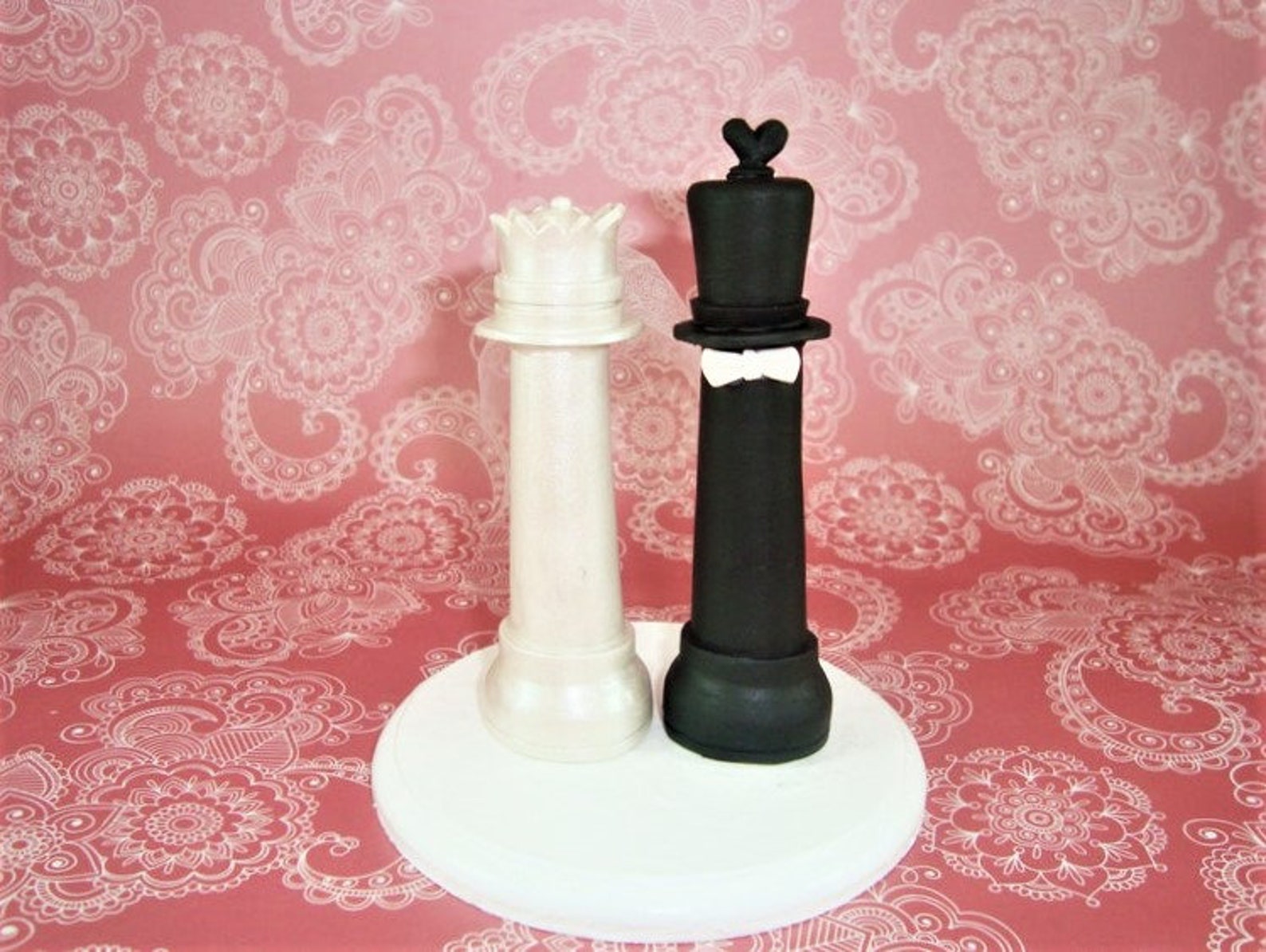 Custom Handmade Chess Piece Cake Topper - Etsy