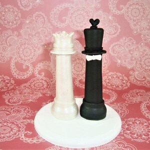 Custom Handmade Chess Piece Cake Topper - Etsy