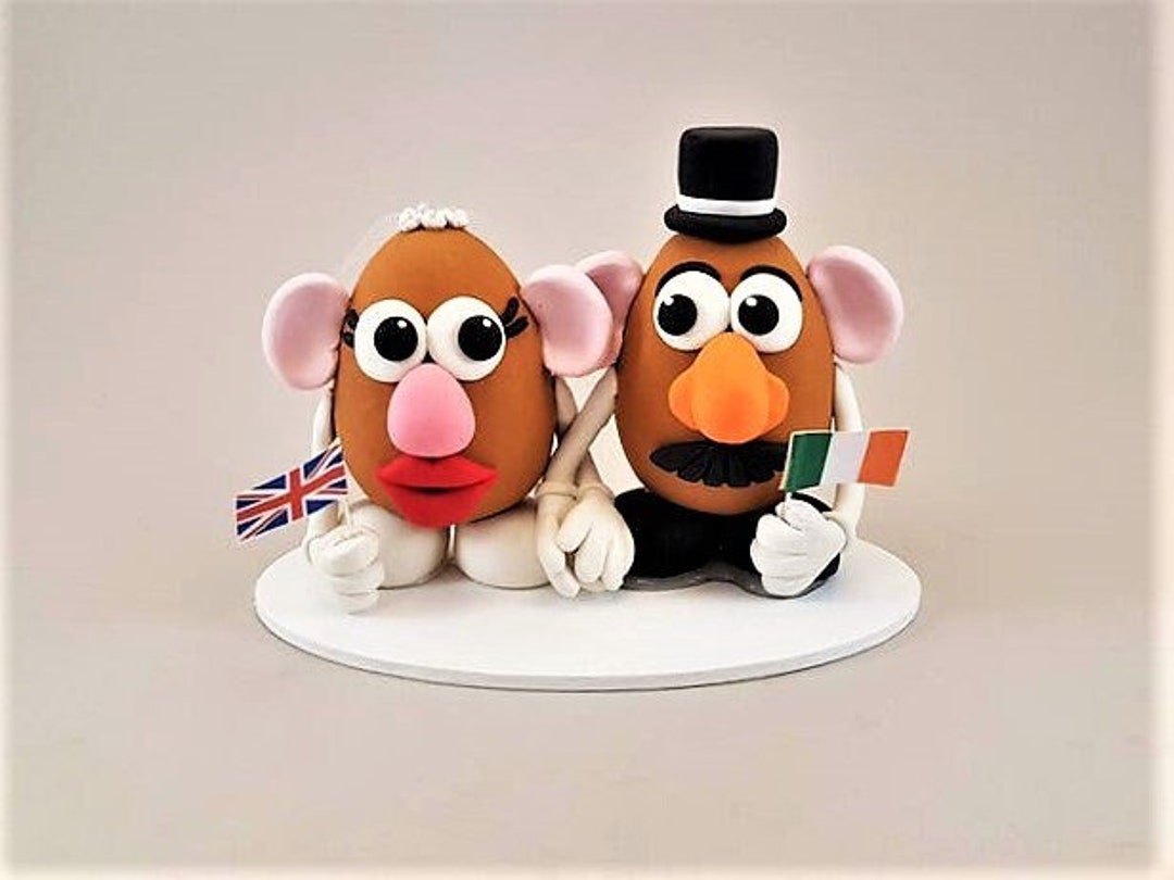 Customized Handmade Potato Wedding Cake Topper - Etsy