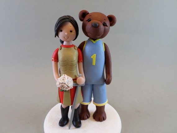 Personalized USC Bride and UCLA Groom Wedding Cake Topper | Etsy