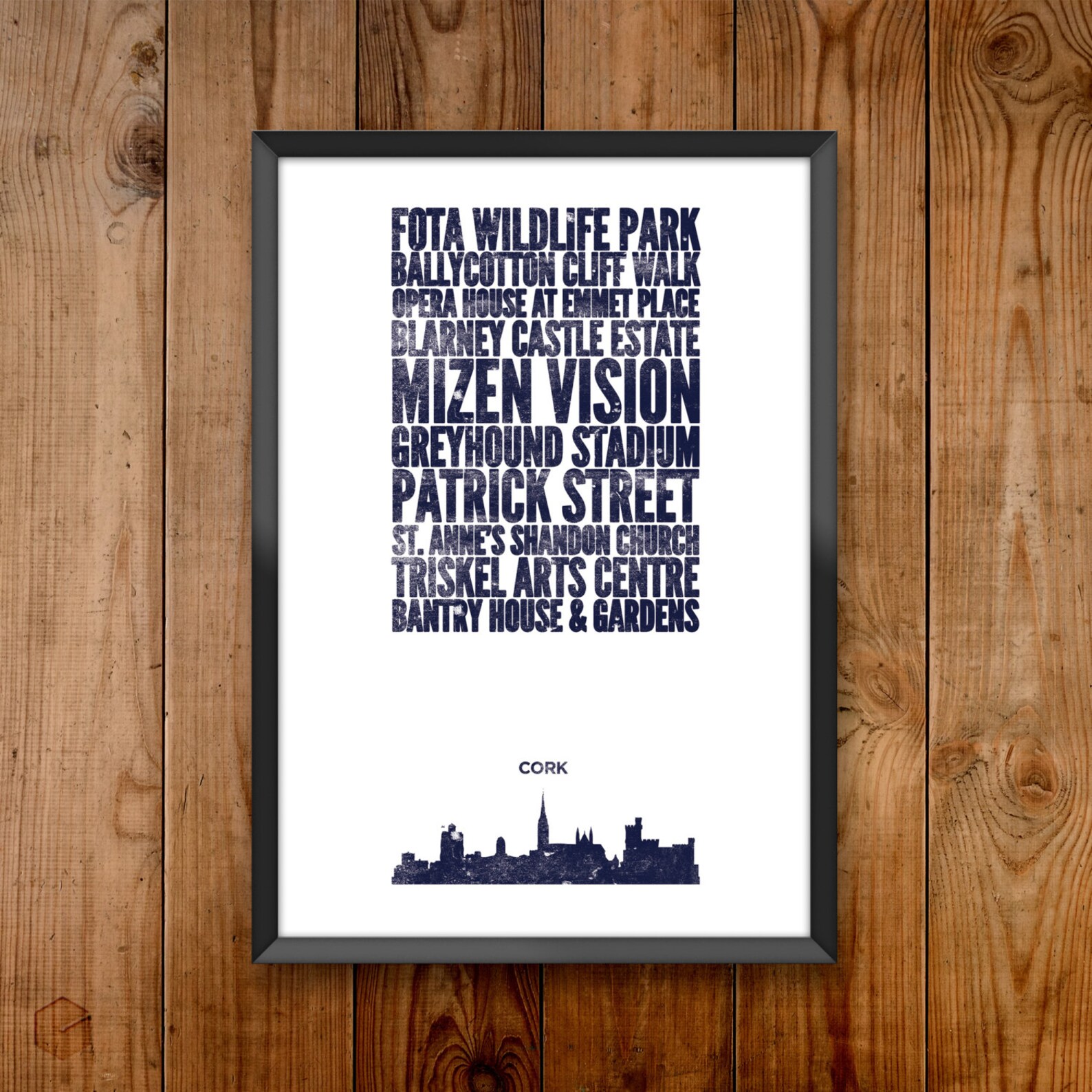 Cork City Print Poster Series Celebrating Almost 100 US and - Etsy