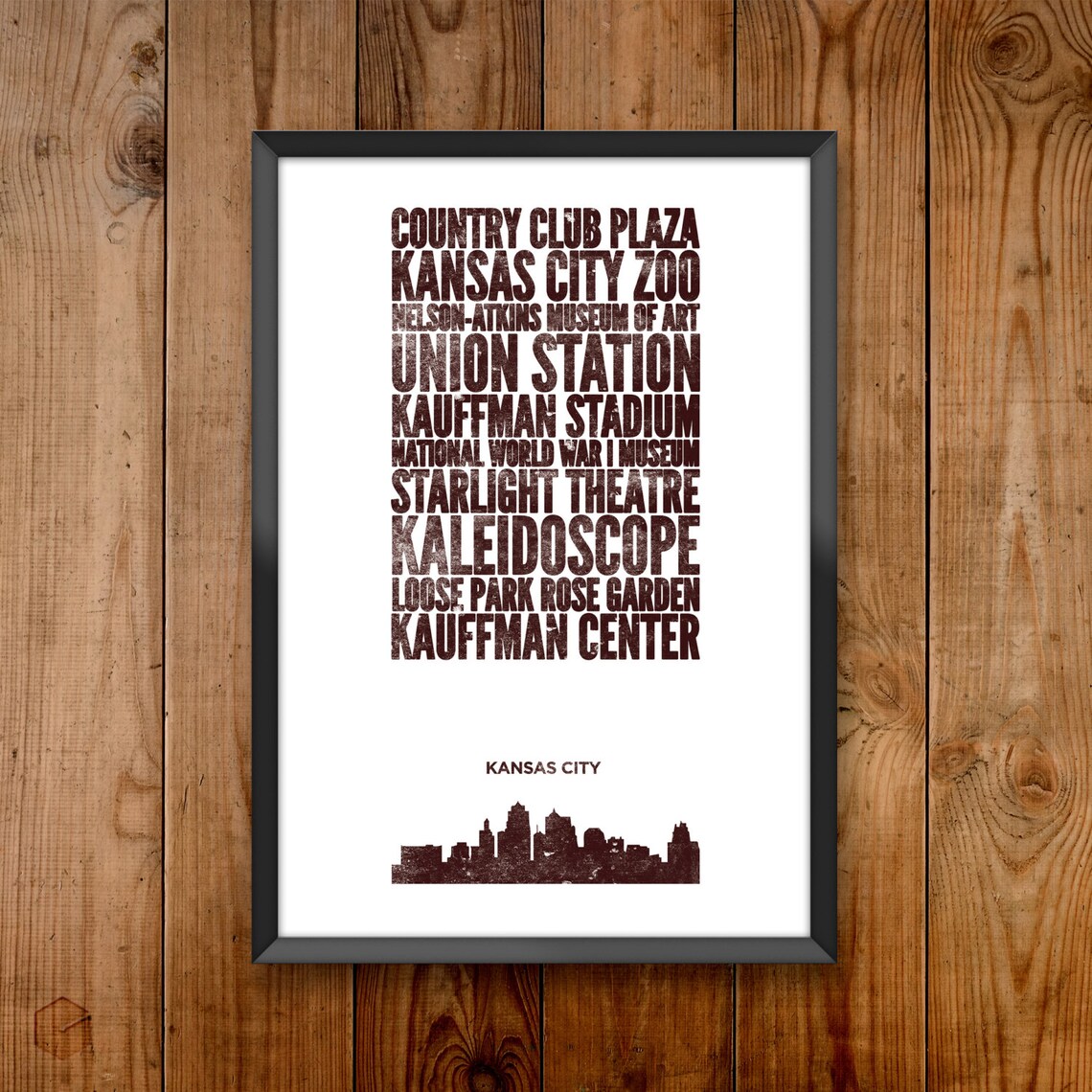 Kansas City City Print Poster Series Celebrating Almost 100 - Etsy