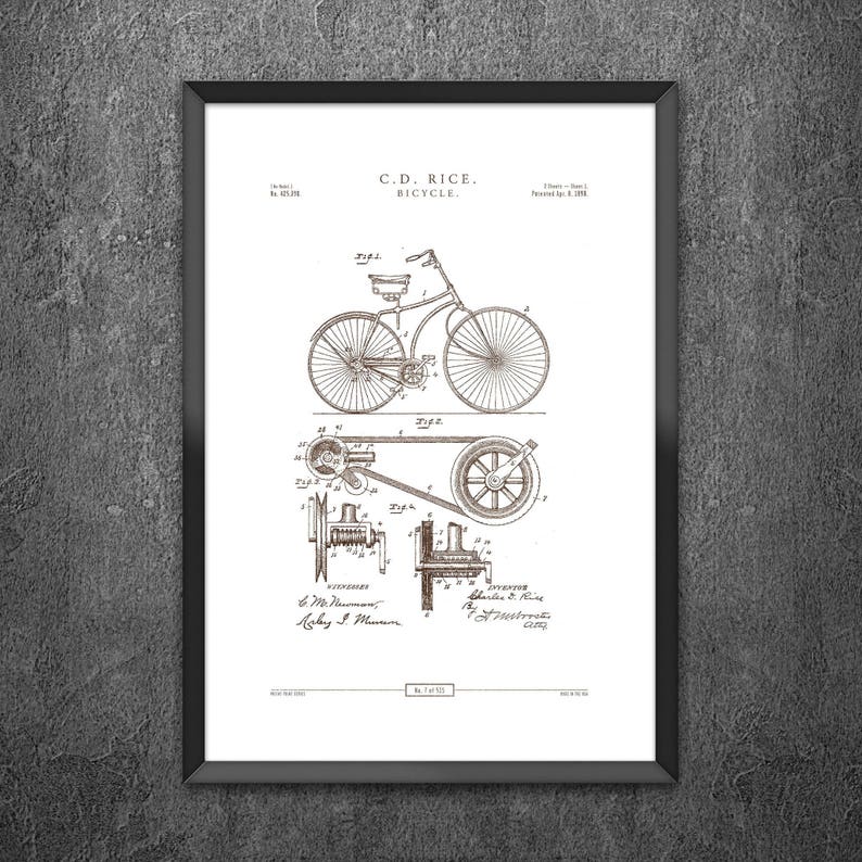 No 7 - Bicycle - Etsy