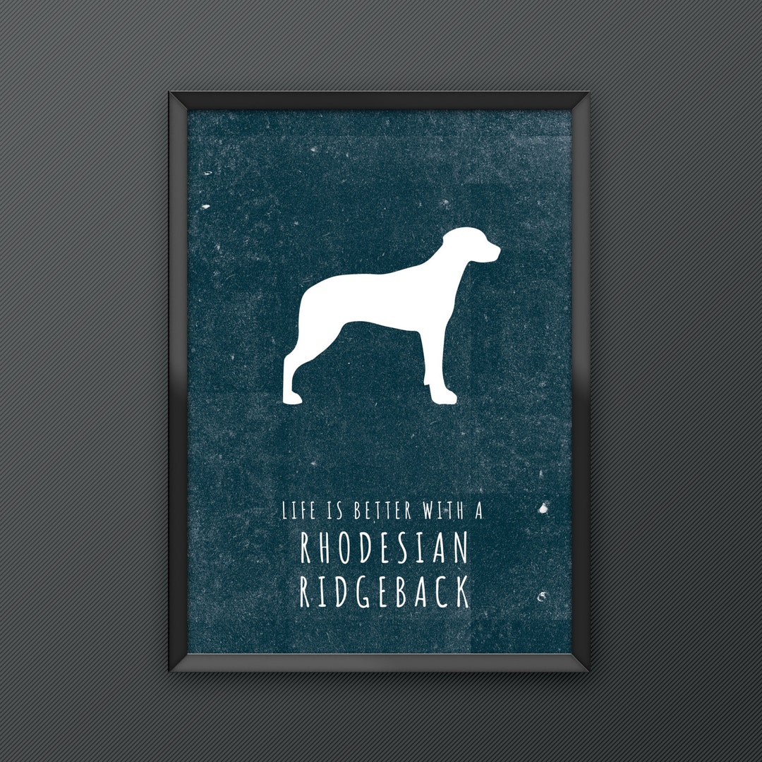 Rhodesian Ridgeback Dog Print Poster Series Featuring Iconic - Etsy
