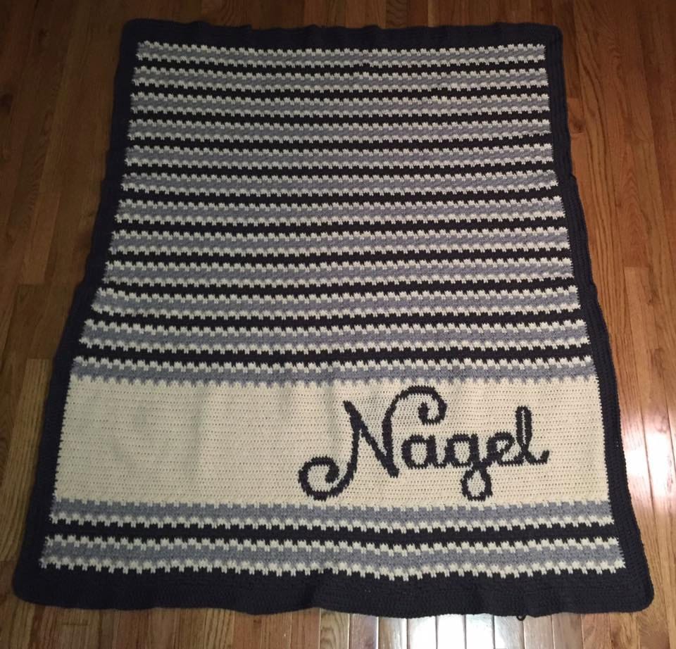 Custom Crochet Name Afghan PATTERN - Etsy