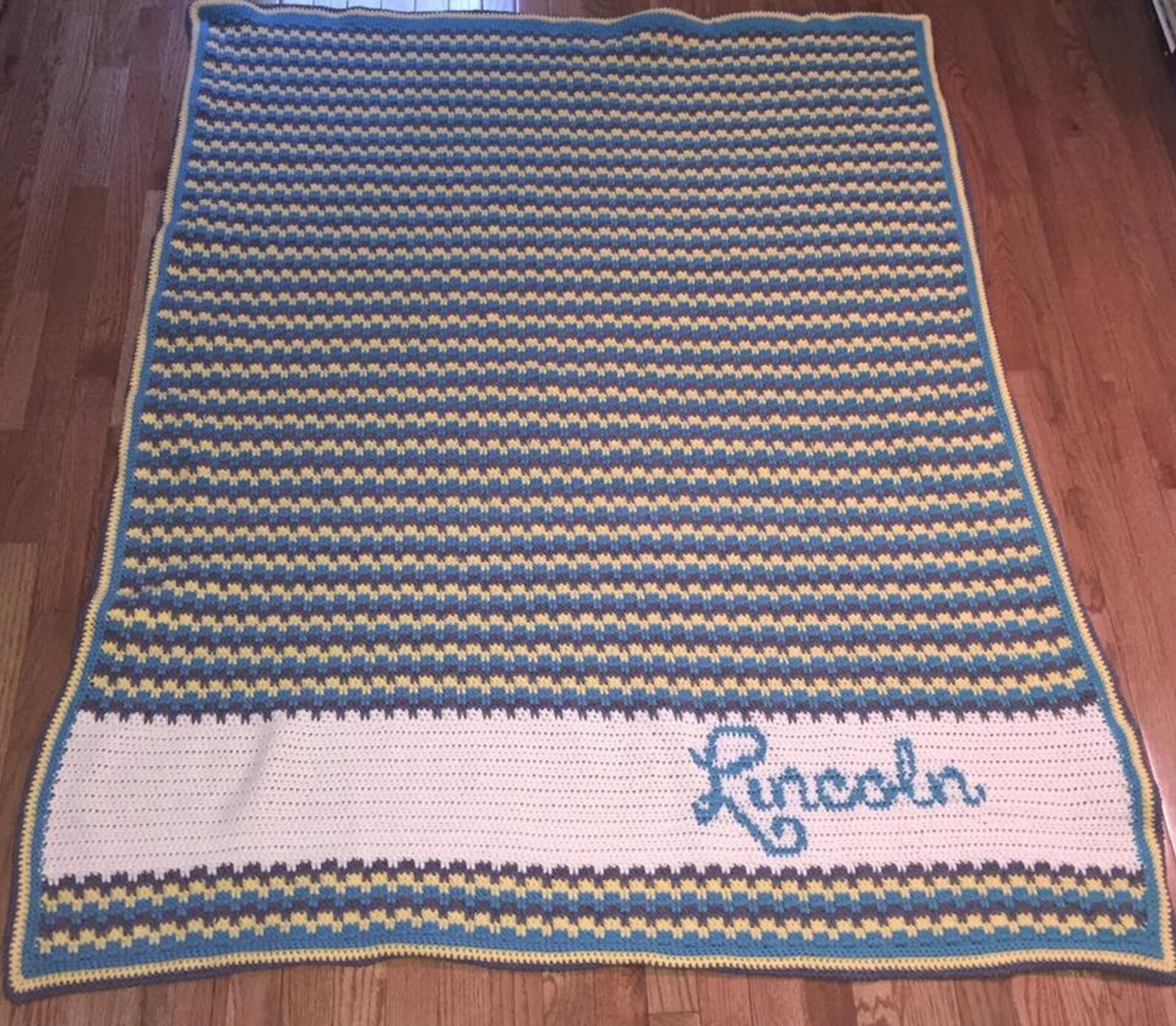 Custom Crochet Name Afghan PATTERN - Etsy