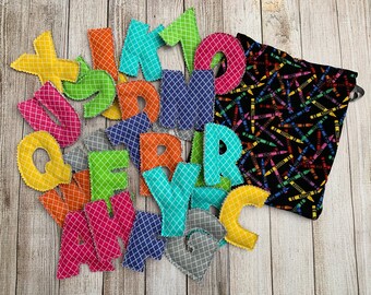 Fabric Alphabet Letters - Etsy