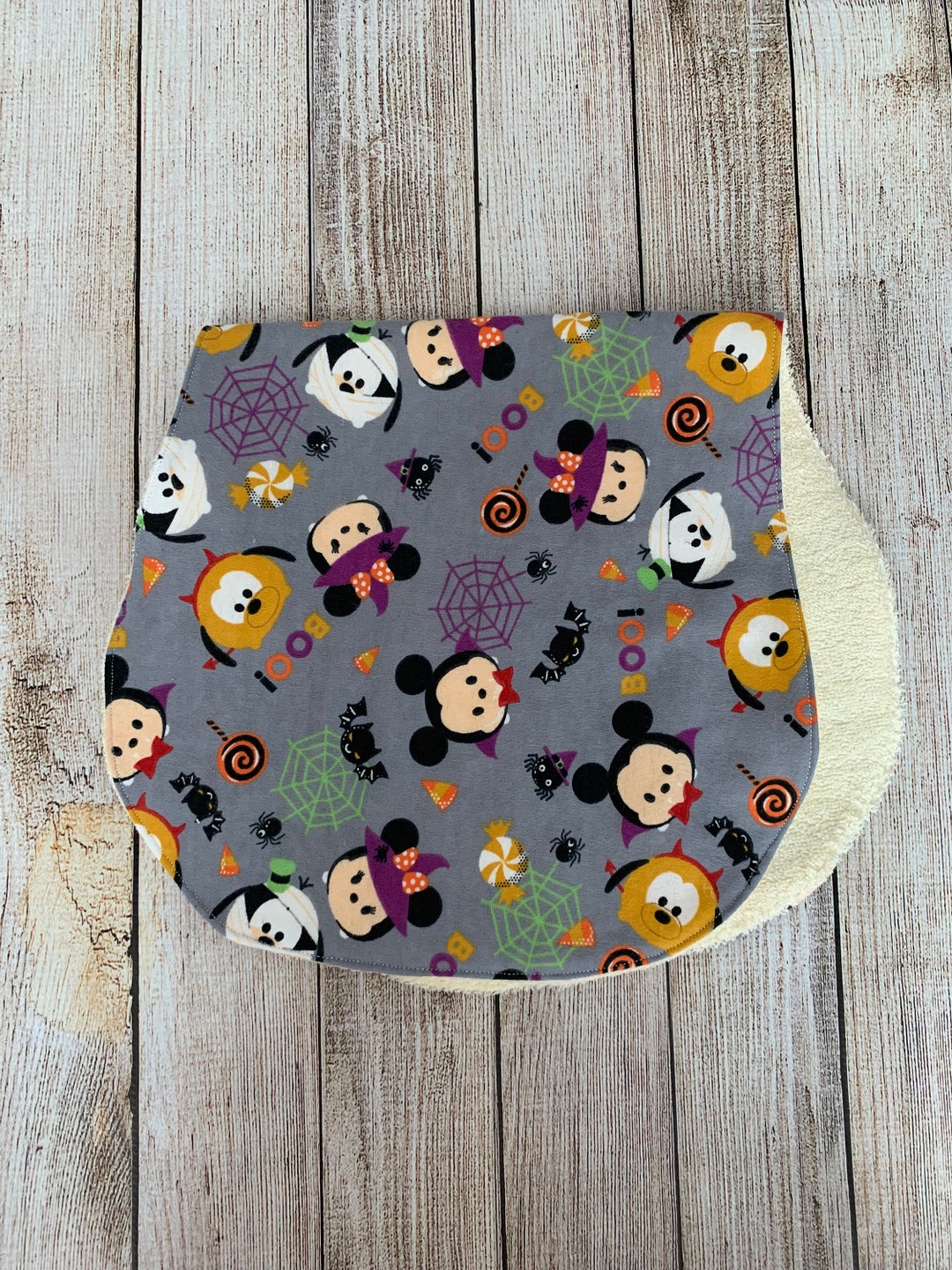 Halloween Mickey & Minnie Mouse Burp Cloth - Etsy