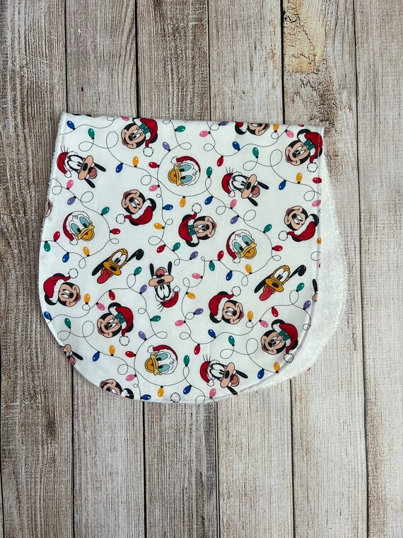 Mickey & Minnie Mouse Christmas Burp Cloth - Etsy