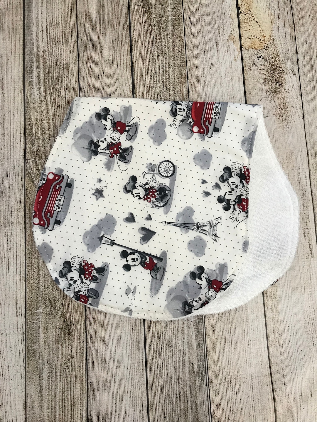 Mickey & Minnie Mouse Burp Cloth - Etsy