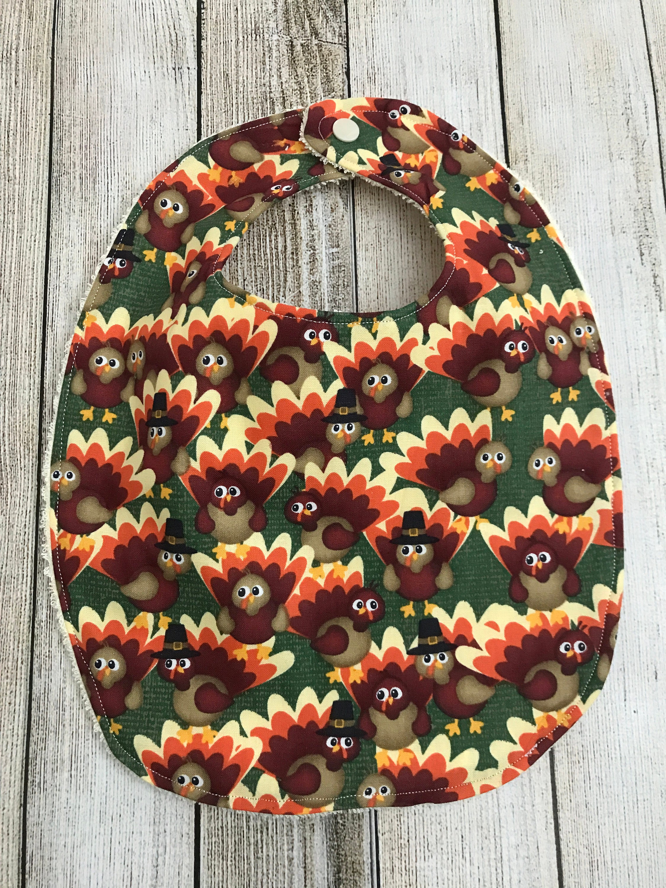 Turkey Thanksgiving Bib - Etsy