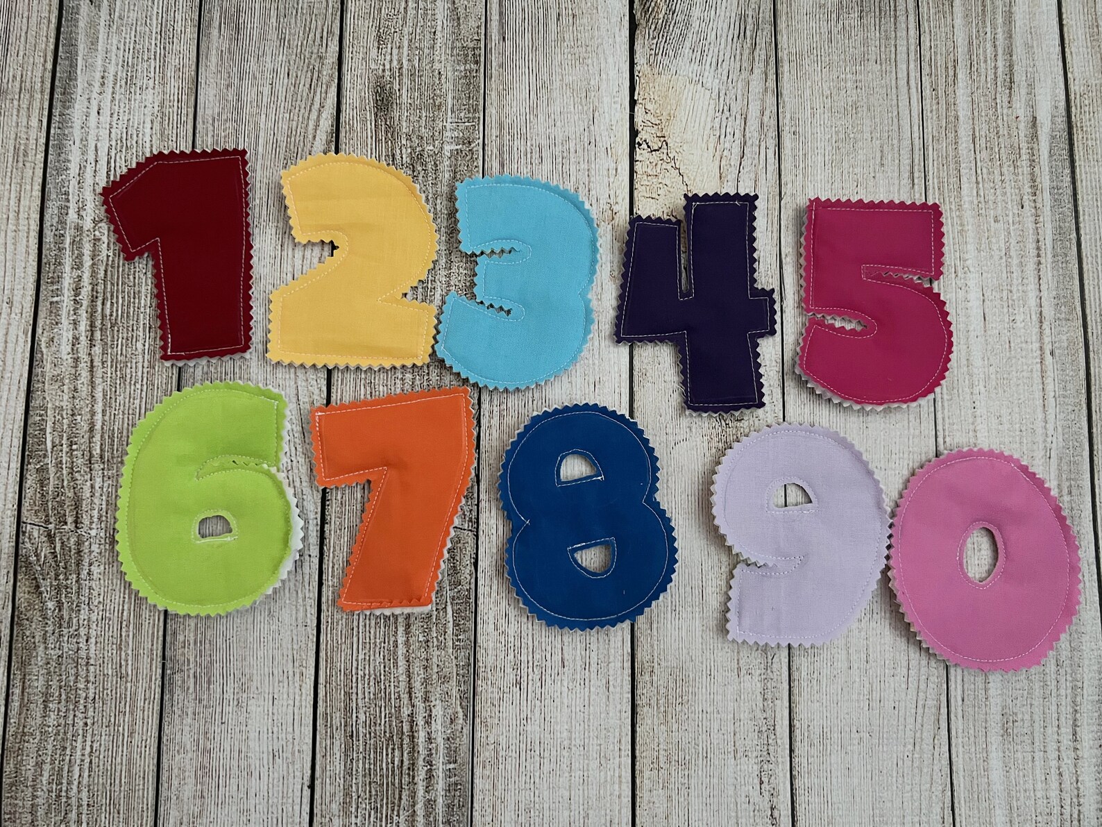 Fabric Alphabet LETTERS & NUMBERS SET Learning Letters, Fabric Letters ...