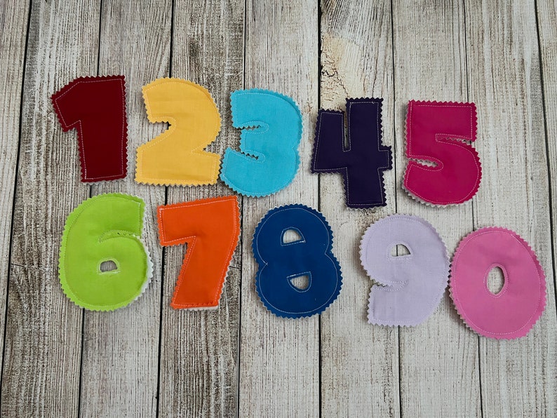 Fabric Alphabet LETTERS & NUMBERS SET Learning Letters, Fabric Letters ...