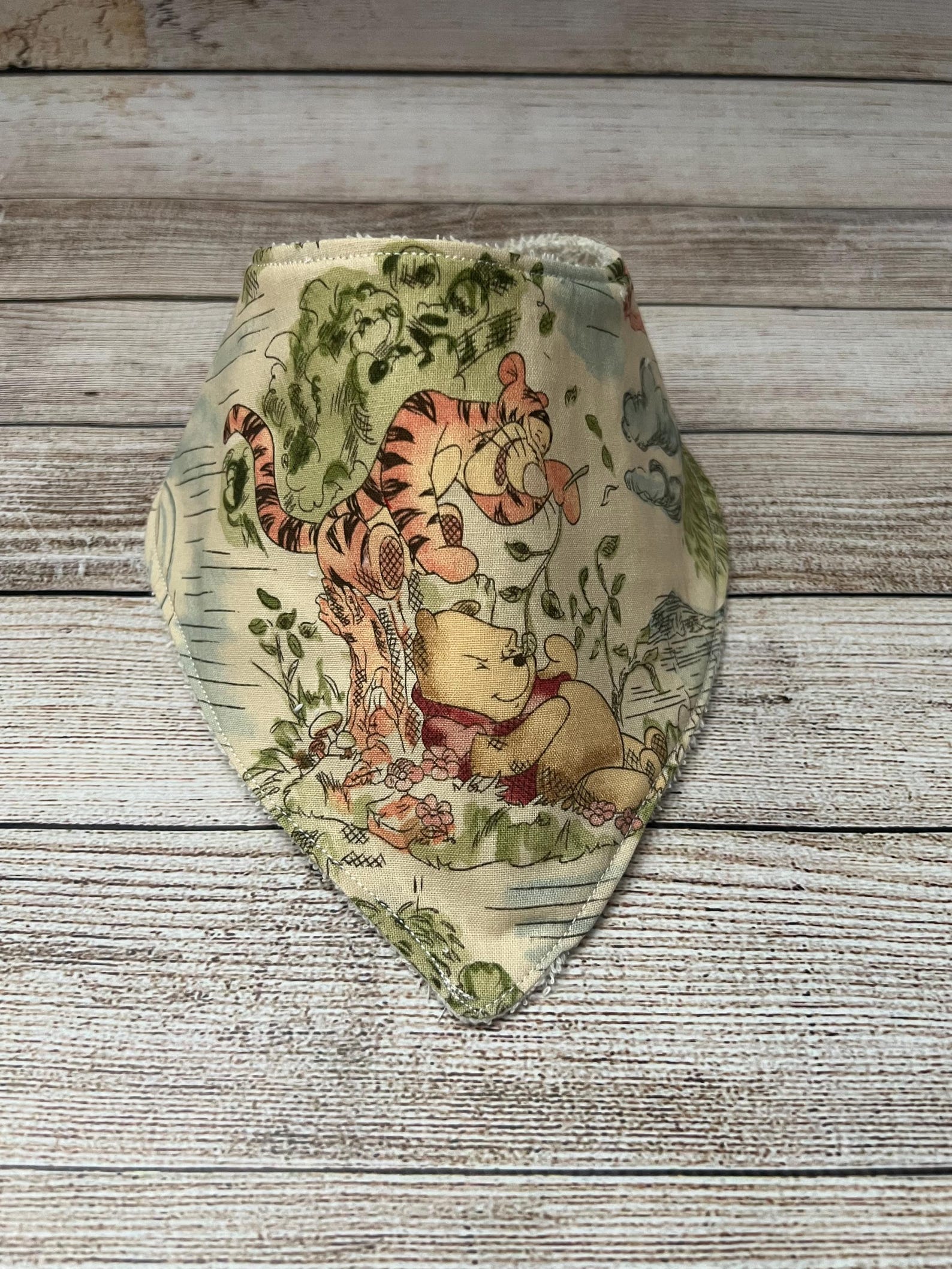 3-6 Month-winnie the Pooh Bandana Drool Bib - Etsy