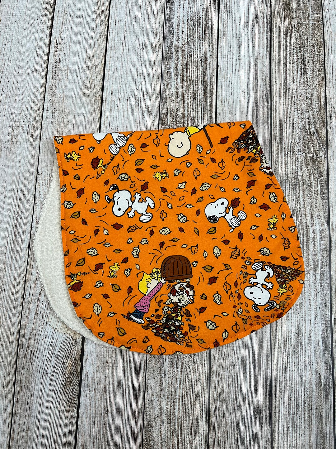 Fall/thanksiving Charlie Brown Burp Cloth - Etsy