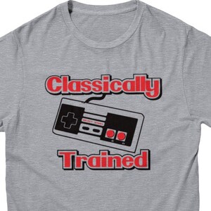 Gaming T Shirt Classically Trained Gamer T-shirt Retro - Etsy