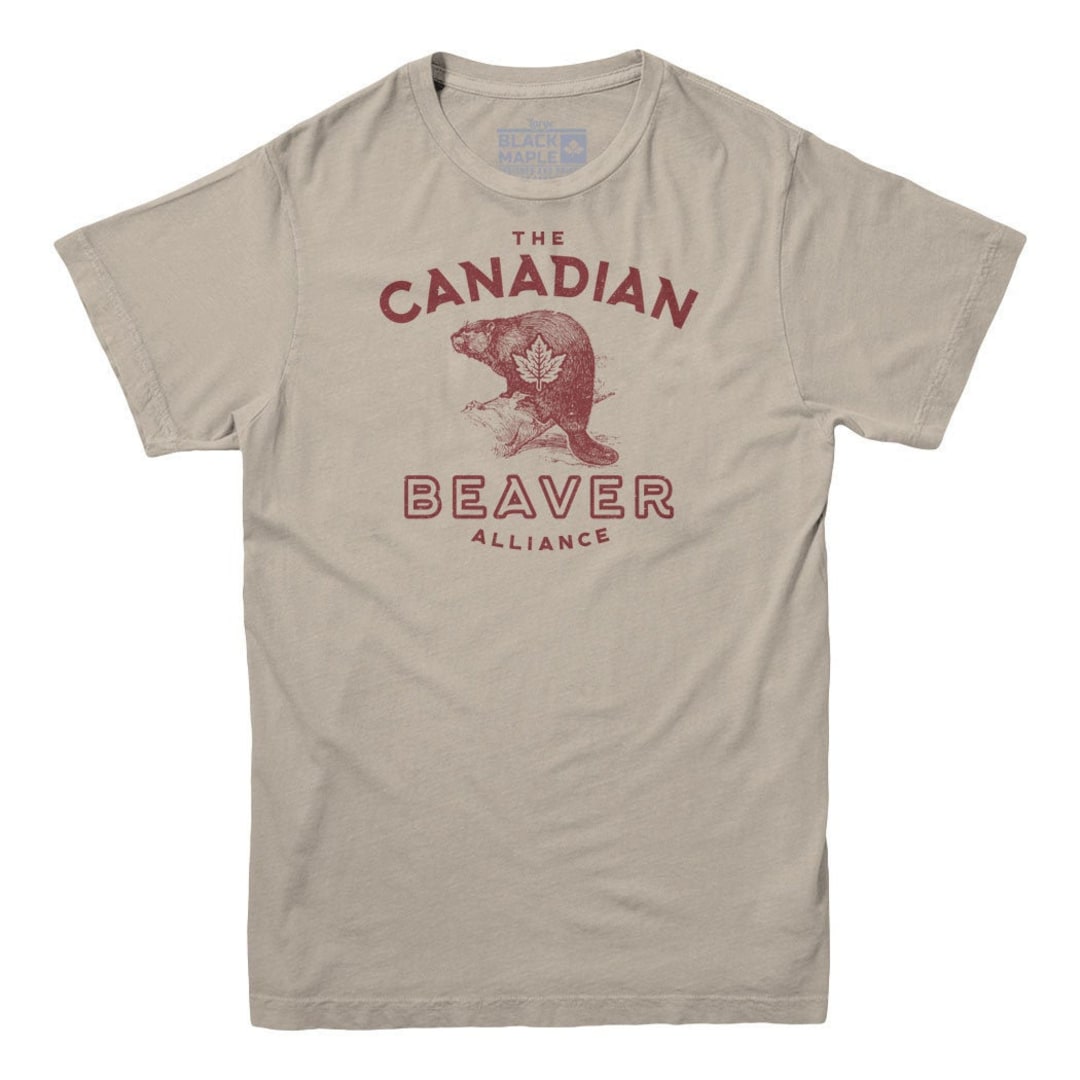 Canadian Beaver Alliance Men's T-shirt | Canada Clothing | Canadian and ...