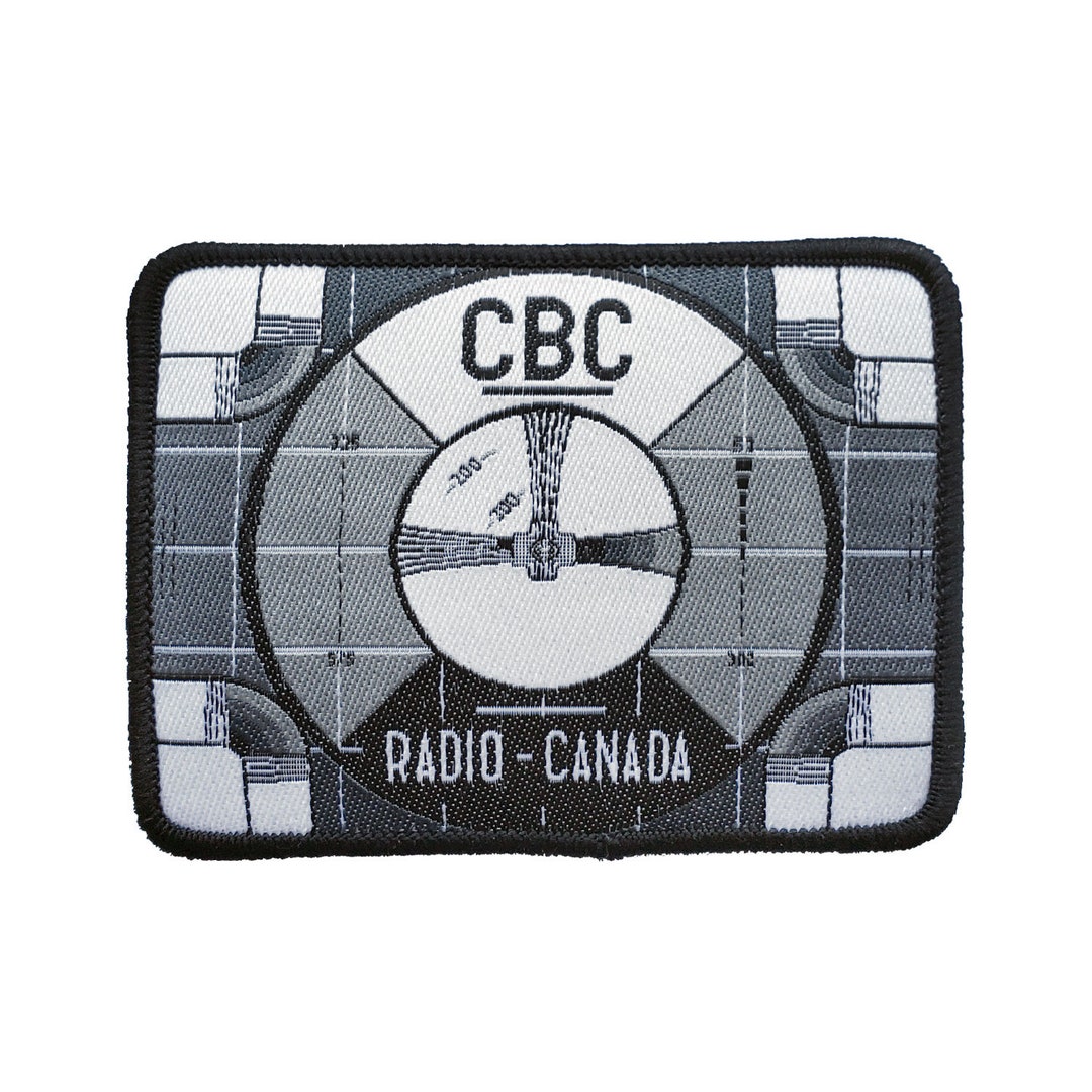 CBC Test Pattern Woven Patch | CBC Radio Canada Retro Sew on Patch ...