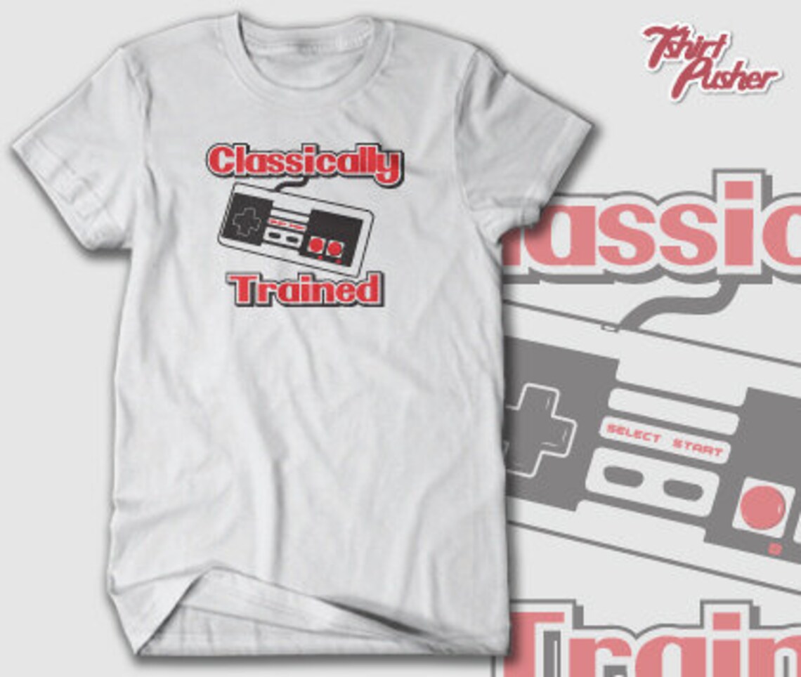 Gaming T Shirt Classically Trained Gamer T-shirt Retro | Etsy