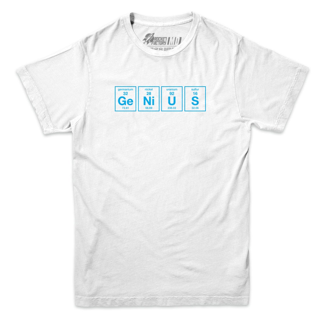 Genius Elements T Shirt | Periodic Table of Elements Funny Science T ...