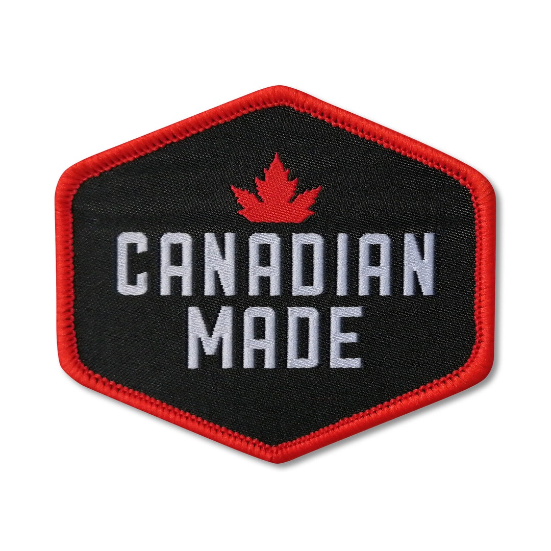 Canadian Made Iron on Patch | Embroidered Sew on Canada Patches | Canadian Backpack Travel ...
