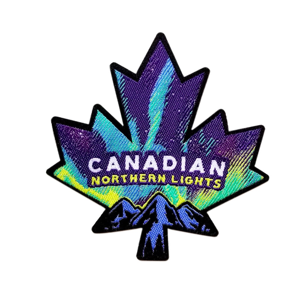 Canadian Northern Lights Iron on Patch Embroidered Sew on - Etsy