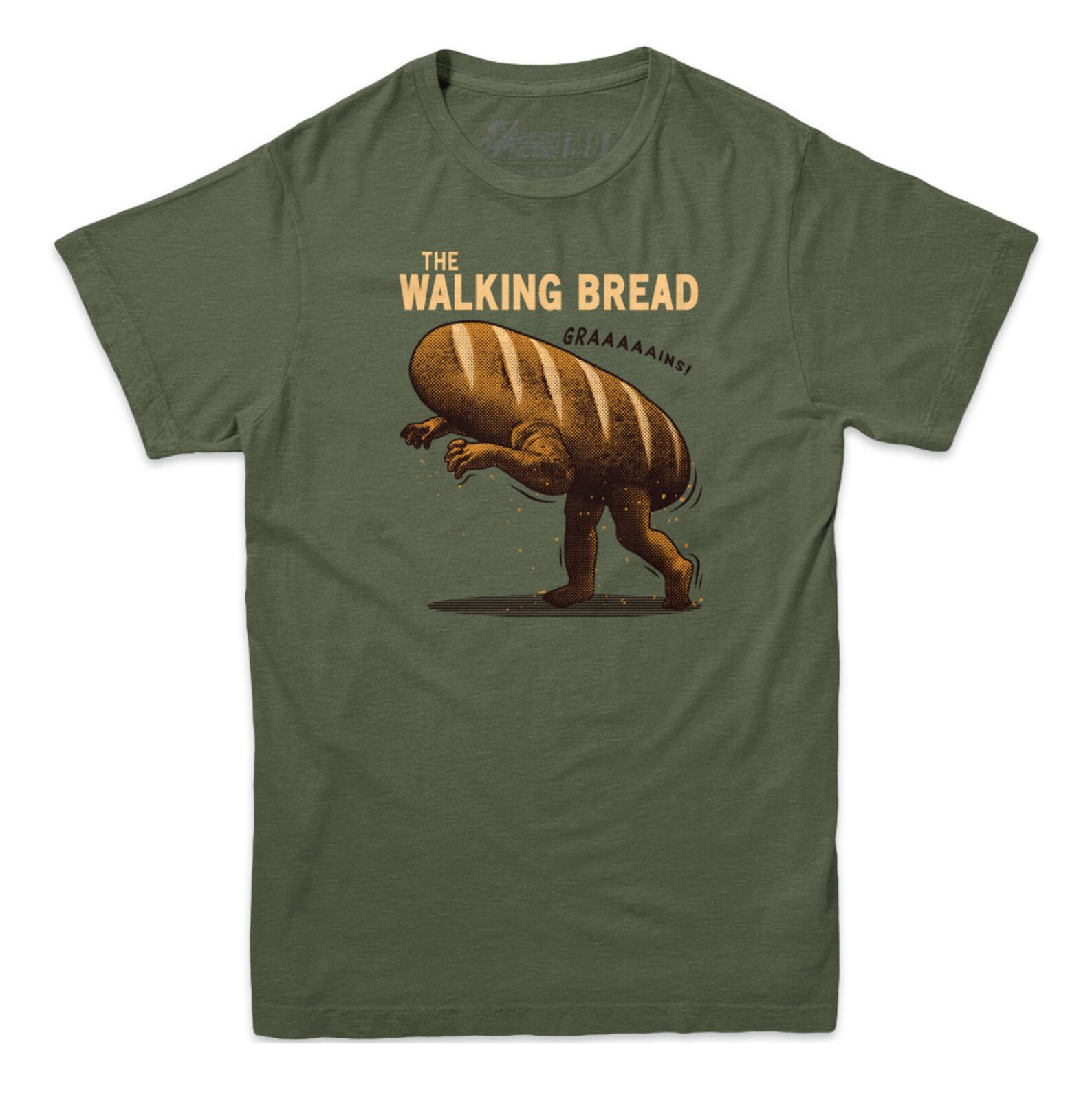 The Walking Bread T-shirt Funny Bread Zombie T Shirts - Etsy