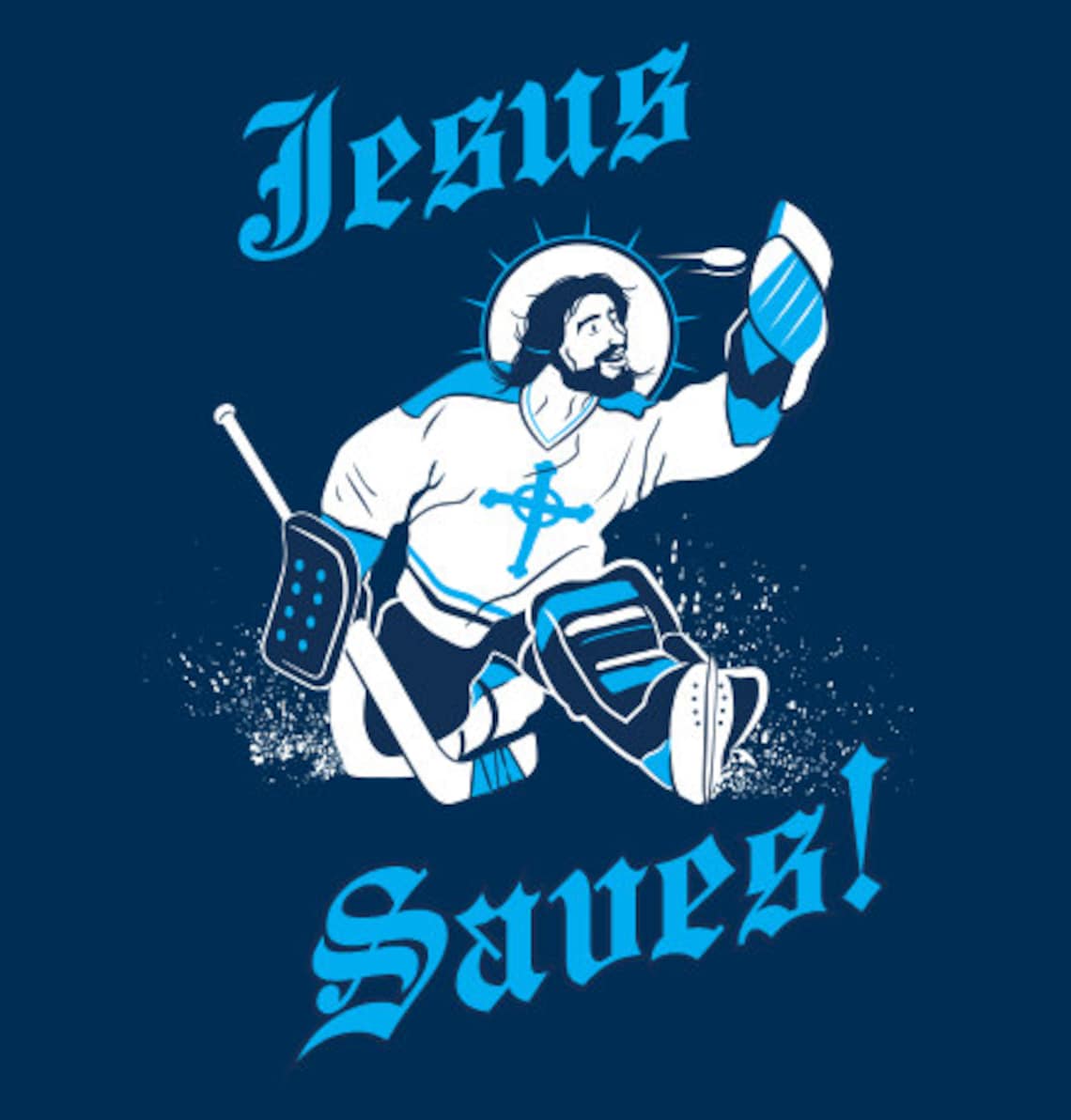 Funny Hockey T Shirt Jesus Saves Hockey T-shirt Funny - Etsy Canada