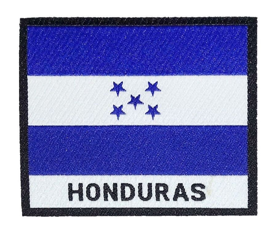 Honduras Flag Black Frame Patch Embroidered High Class Patch - Etsy
