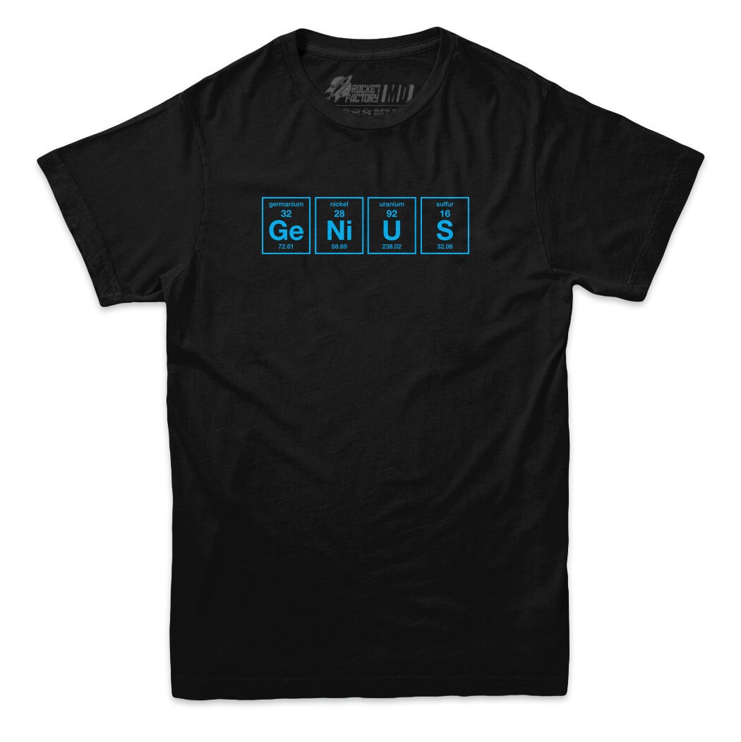 Genius Elements T Shirt Periodic Table of Elements Funny - Etsy Canada