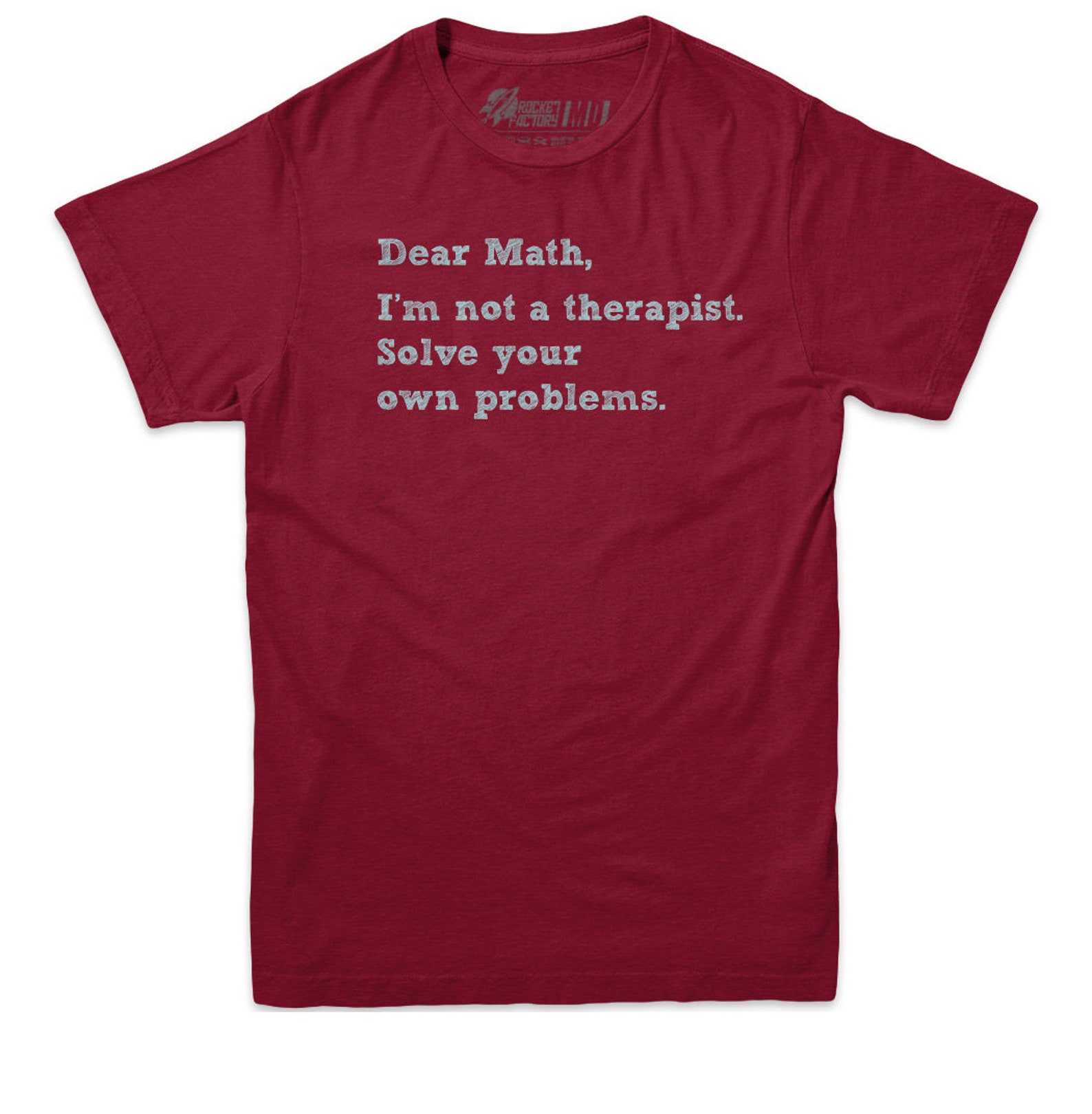 Funny Math T Shirt Dear Math Solve Your Own Problems T-Shirt | Etsy