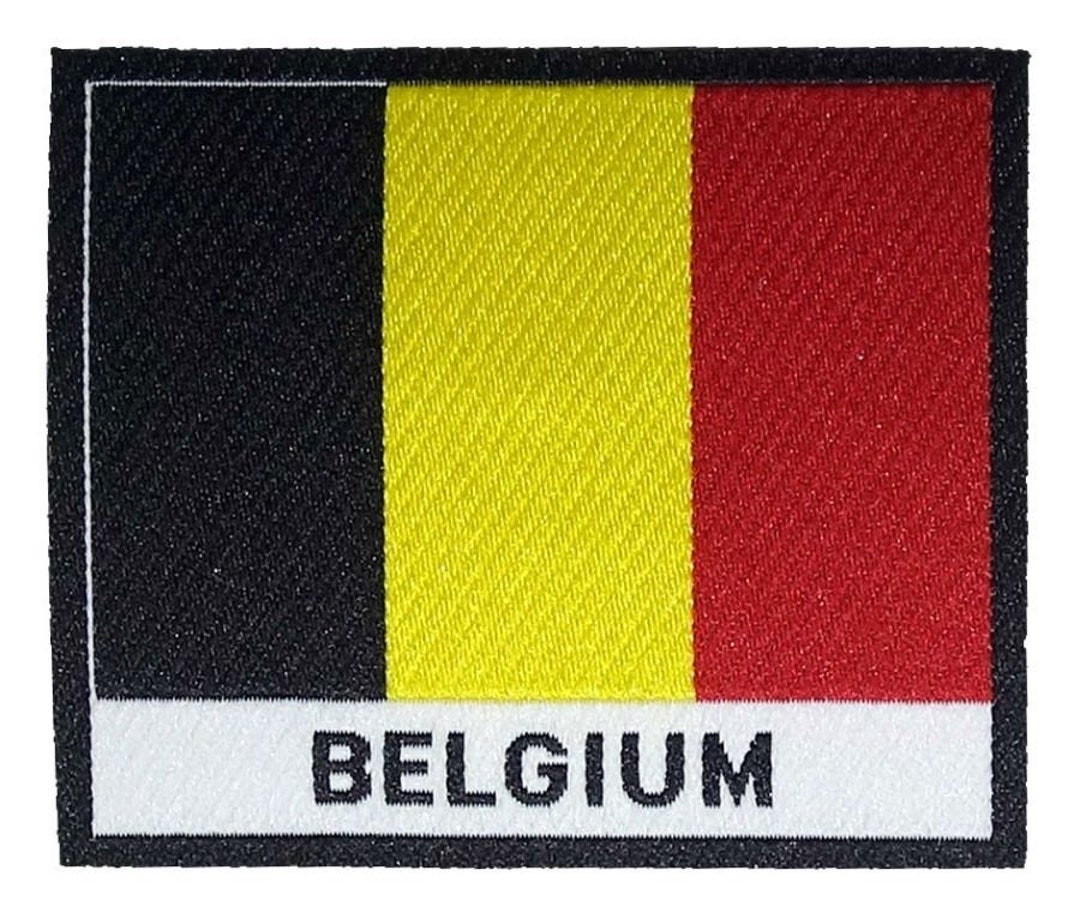 Belgium Flag Patch | Embroidered High Class Patch | Belgium DIY ...