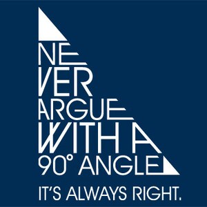 Funny Math T Shirt Never Argue With A 90 Degree Angle - Etsy