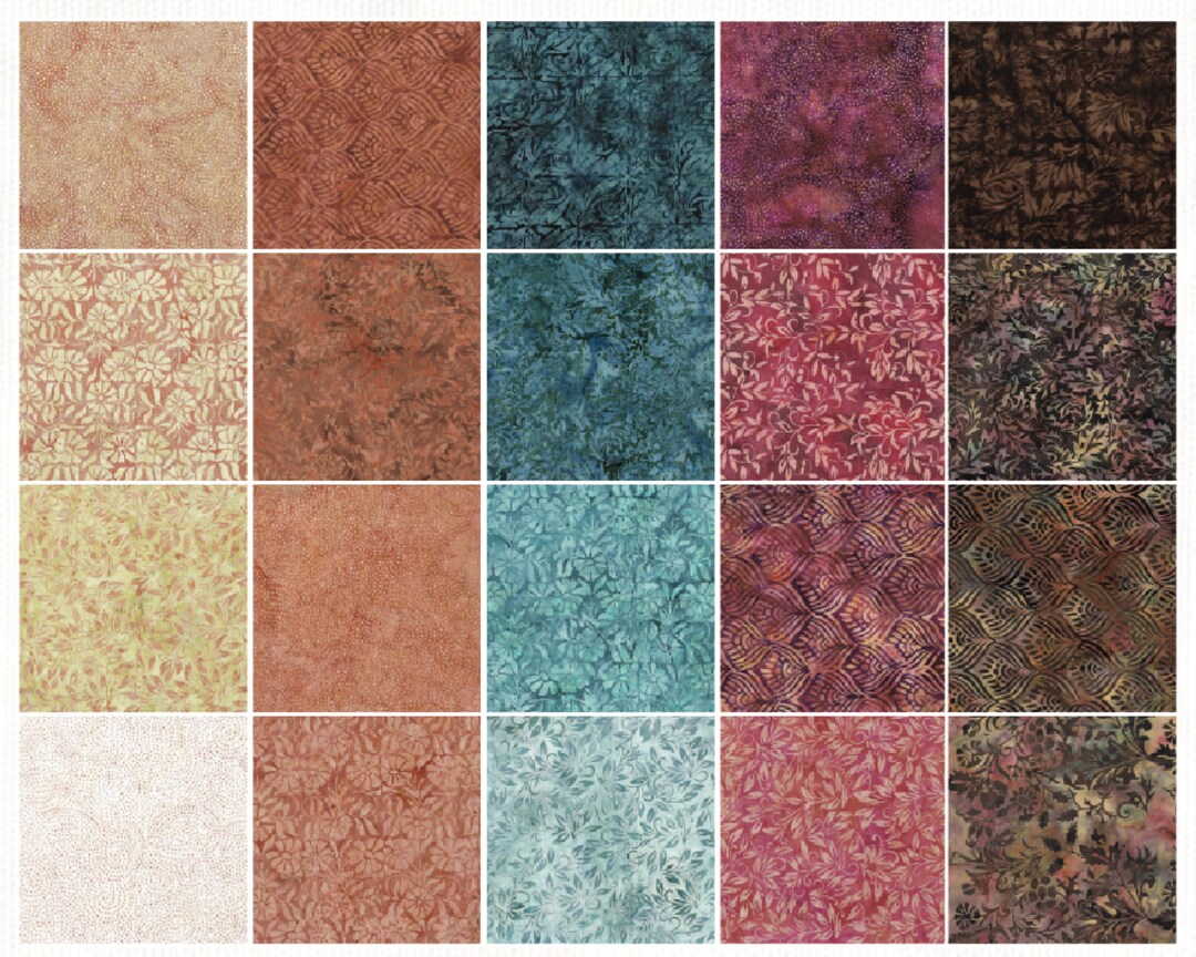 MORRIS TILES Batik 10 Stack Pack From Island Batiks 42 10 Factory-cut ...
