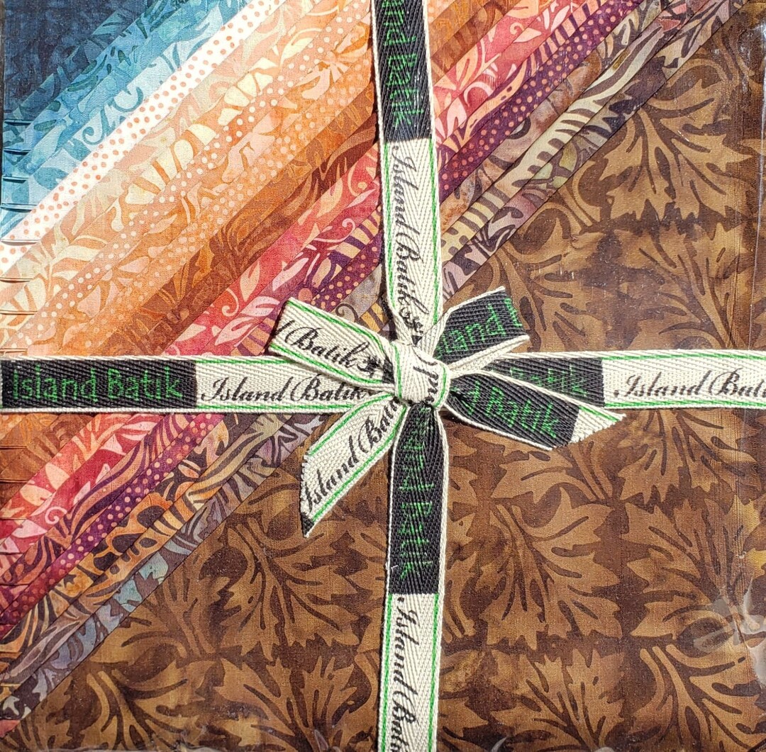 MORRIS TILES Batik 10" Stack Pack From Island Batiks - (42) 10" Factory ...