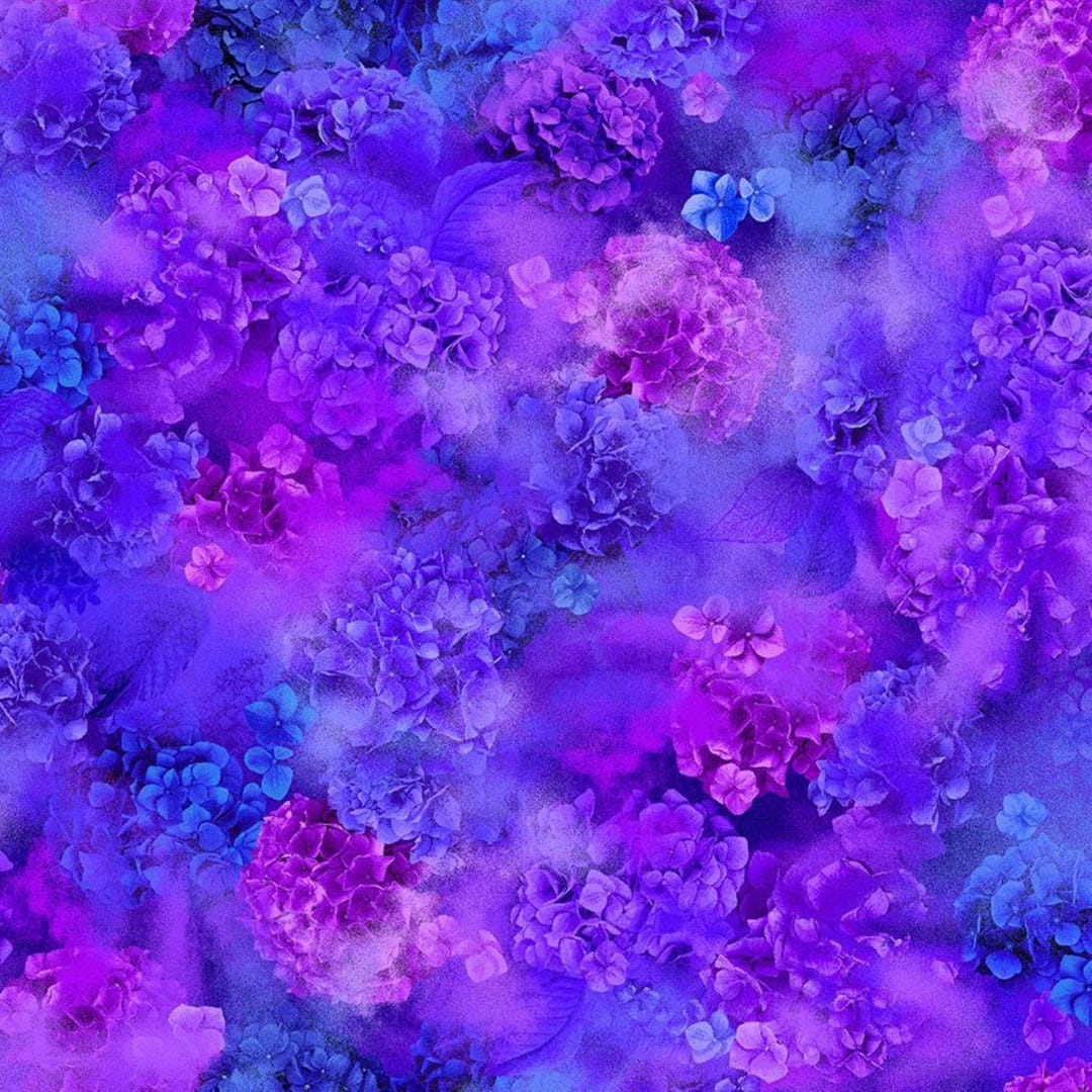 MIDNIGHT BLOOM From Timeless Treasures - Bty - Item #CD3385-PURPLE - Etsy