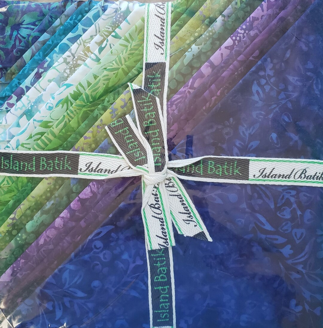 FLORAL FUN Batik 10 Stack Pack From Island Batiks 42 10 Factory-cut ...